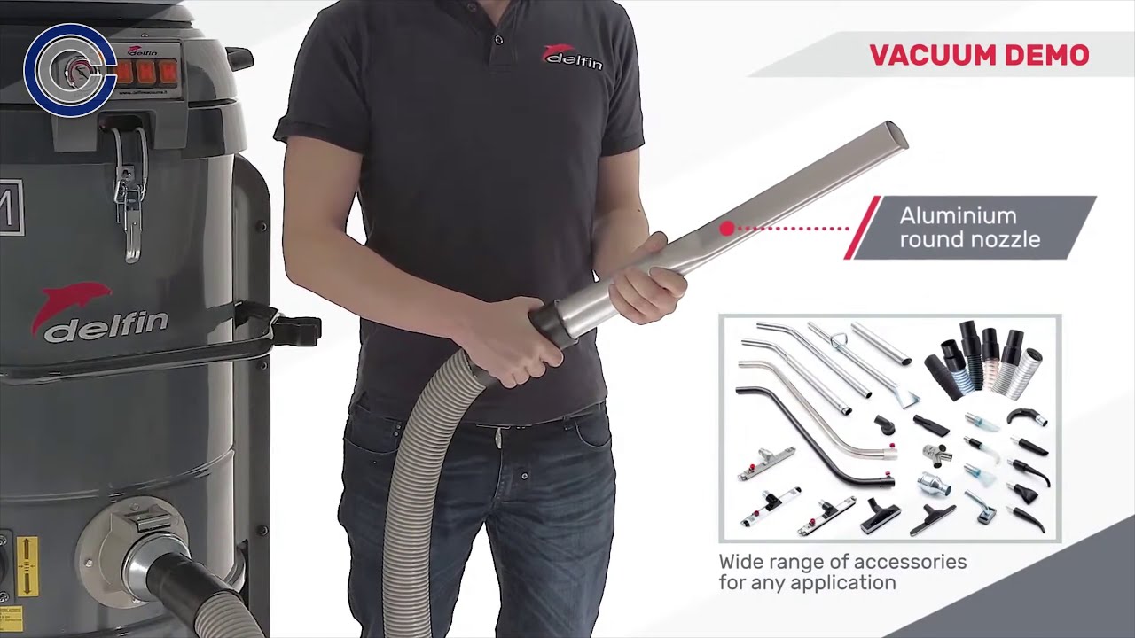 Delfin DM3 Industrial Vacuum Cleaner from Concrete Care - YouTube