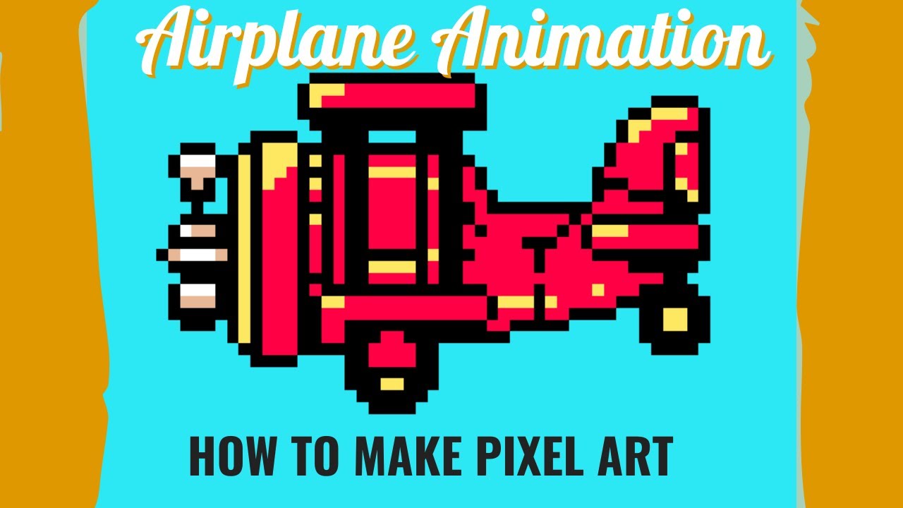 [Pixel Art Game] - Airplane Animation - Tutorial for Beginners - YouTube