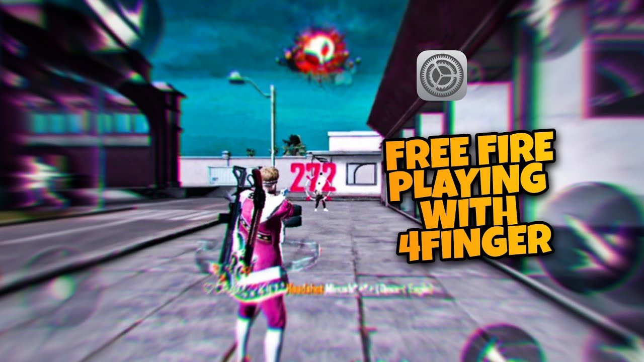 ⚡ FREE FIRE GAMEPLAY 🎯⚙️ || 4 FINGER CUSTOM HUD • FF FOUR FINGER ...