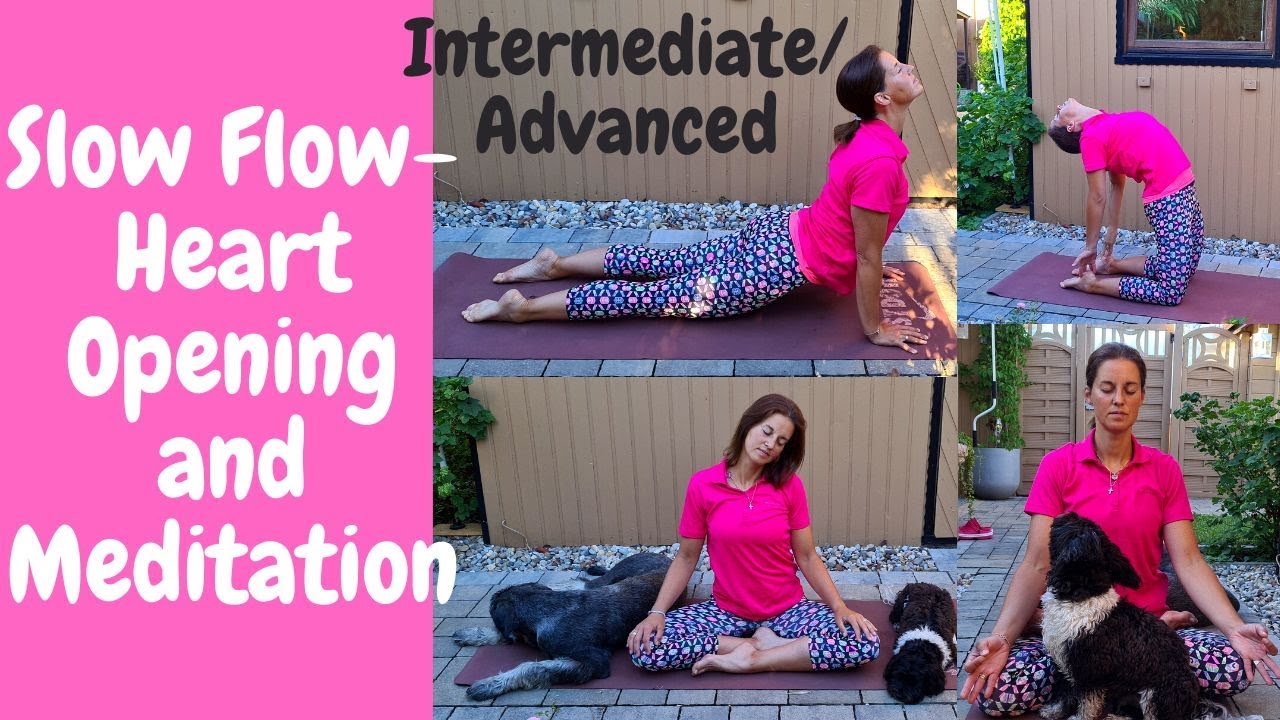 Awareness- Slow Full Body Flow with backbending and Meditation - YouTube