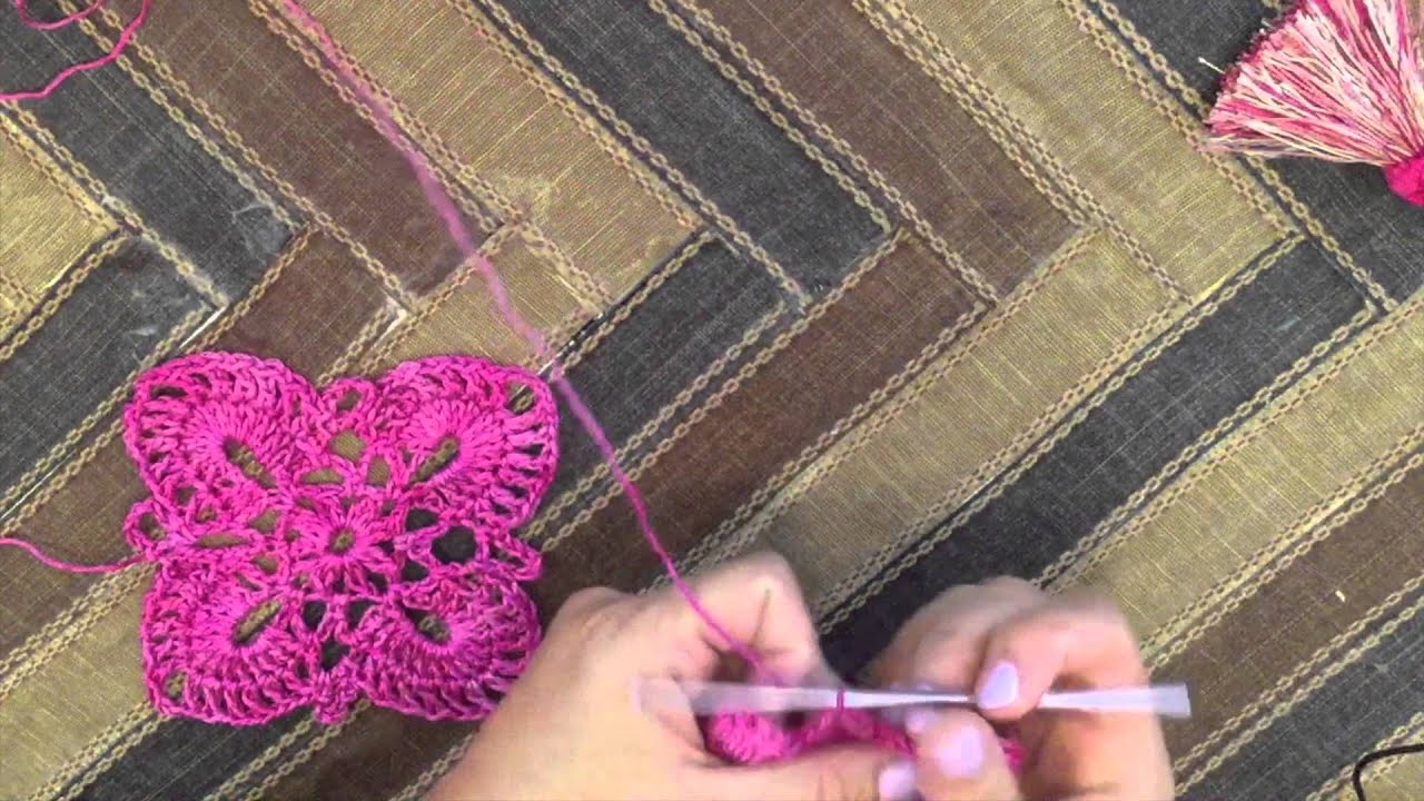 How to Crochet Square and Triangle Motifs and Join As You Go - YouTube