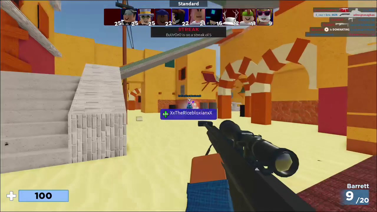 A Decent No Scope On Roblox Arsenal Youtube