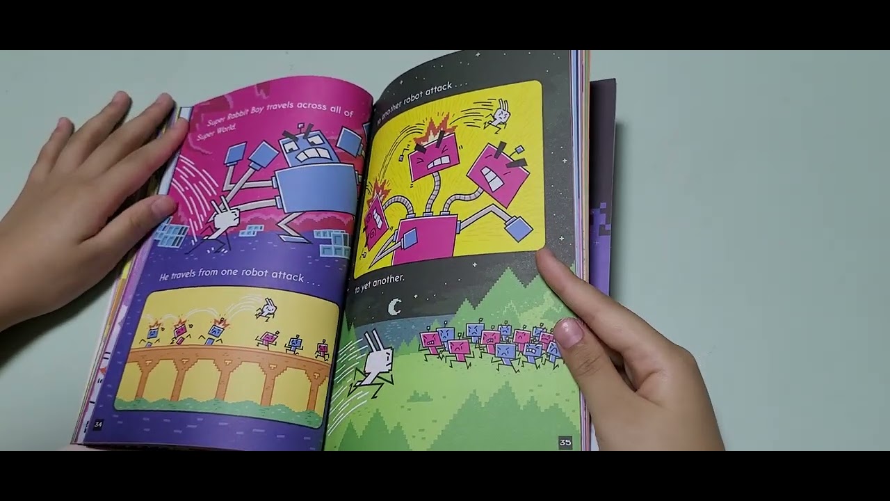 [Hailey's Reading Time] PRESS START! SUPER RABBIT BOY WORLD! - YouTube