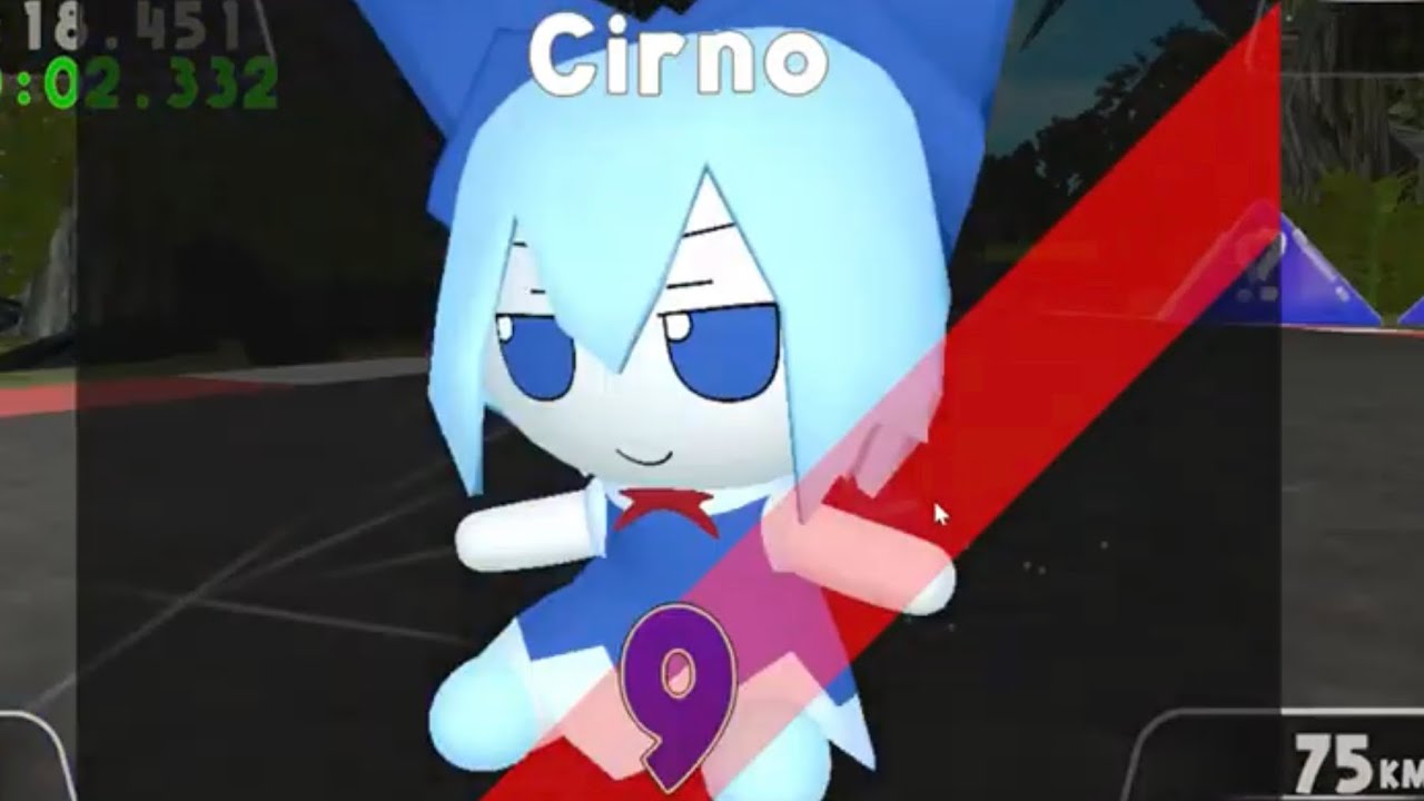 9 Cirnos vs each other for Cirno Day | Touhou Fumo Racing - YouTube