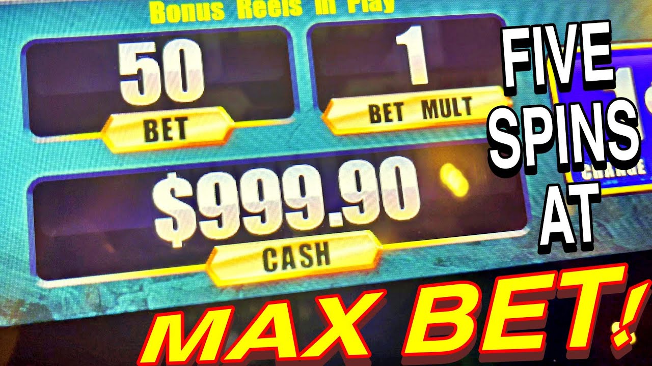 5 SPINS AT MAX BET!!! - YouTube