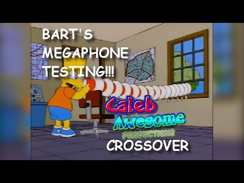 Bart's Megaphone Testing Caleb Awesome Crossover (Remastered) - YouTube