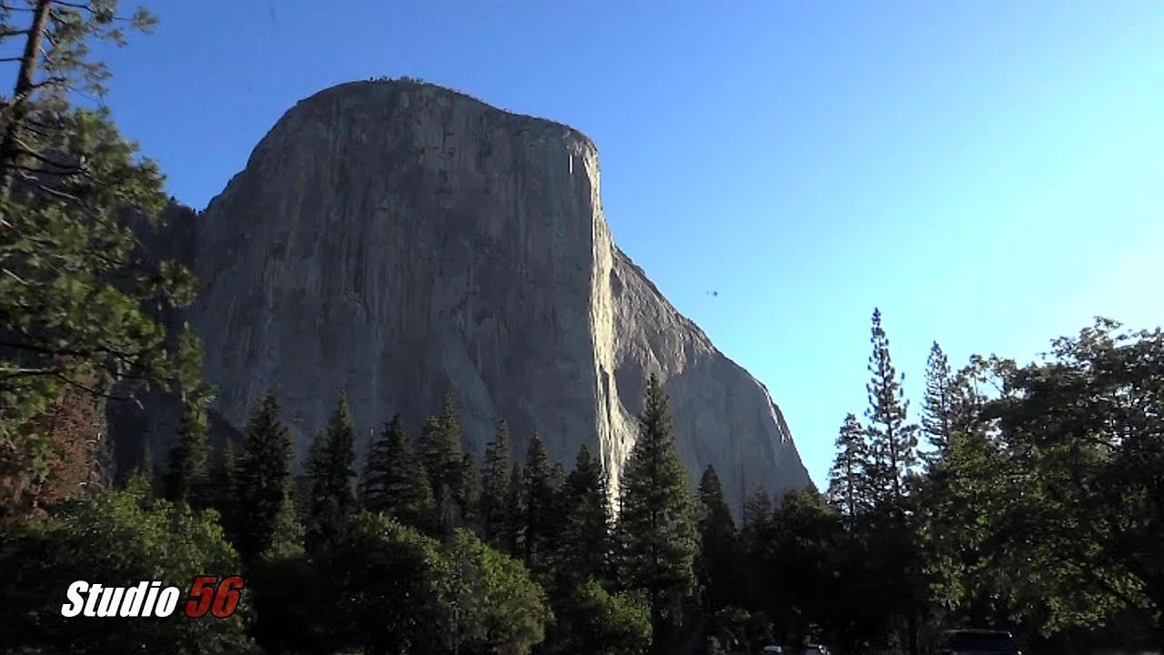 The Base of El Capitan Via The Valley Loop Trail - YouTube