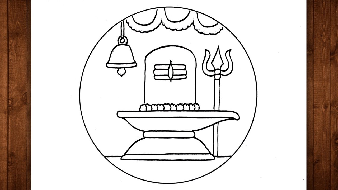 How to Draw Shivling / Shivling Drawing / Shiva Lingam Drawing - YouTube