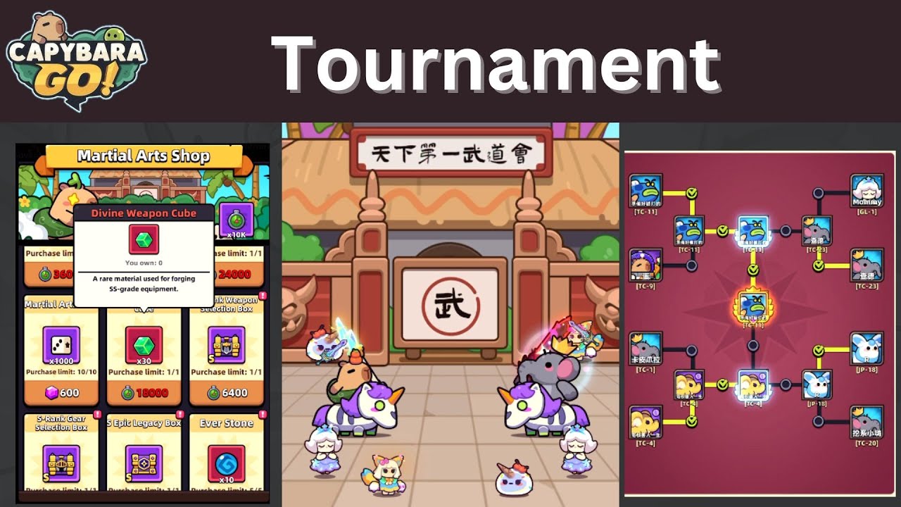 Capybara Go! Guide: Martial Arts Tournament - YouTube
