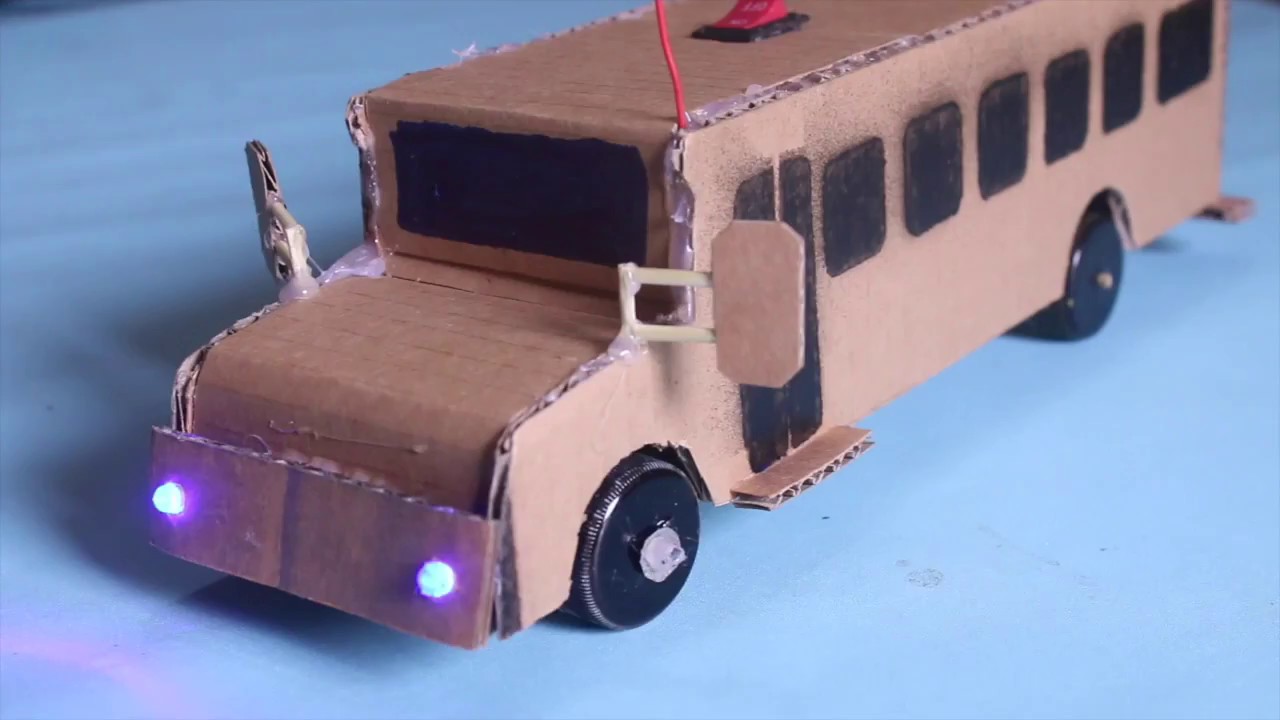How to make a school bus | RC electric school bus - American School bus ...