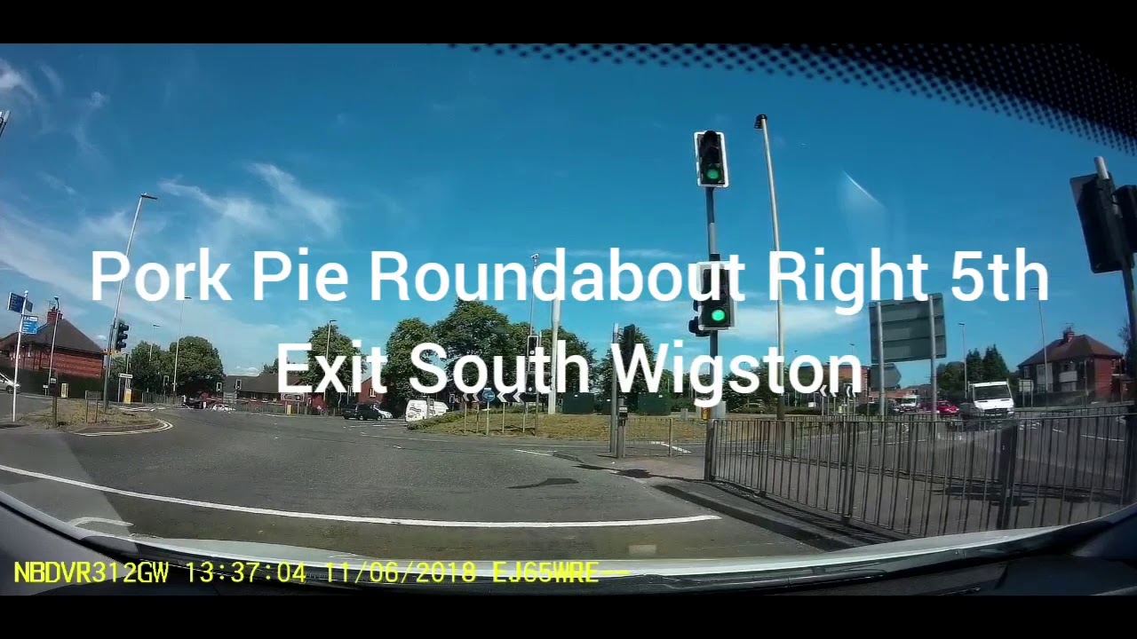 Pork Pie Roundabout Right 5th Exit towards South Wigston - YouTube