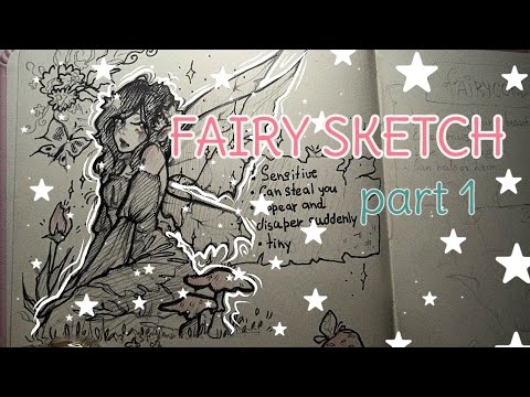FAIRYCORE |Fairy sketch drawing part 1 - YouTube