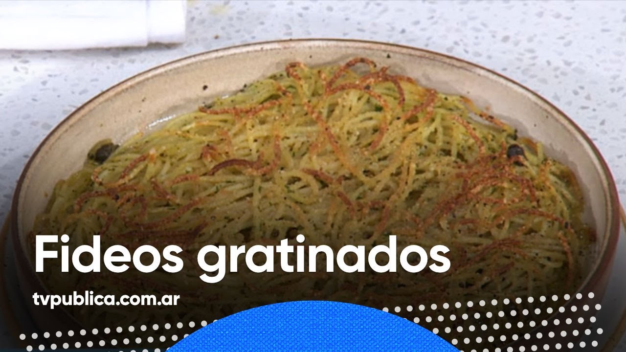 Fideos Gratinados: Receta de Ada Cóncaro - Cocineras y Cocineros ...