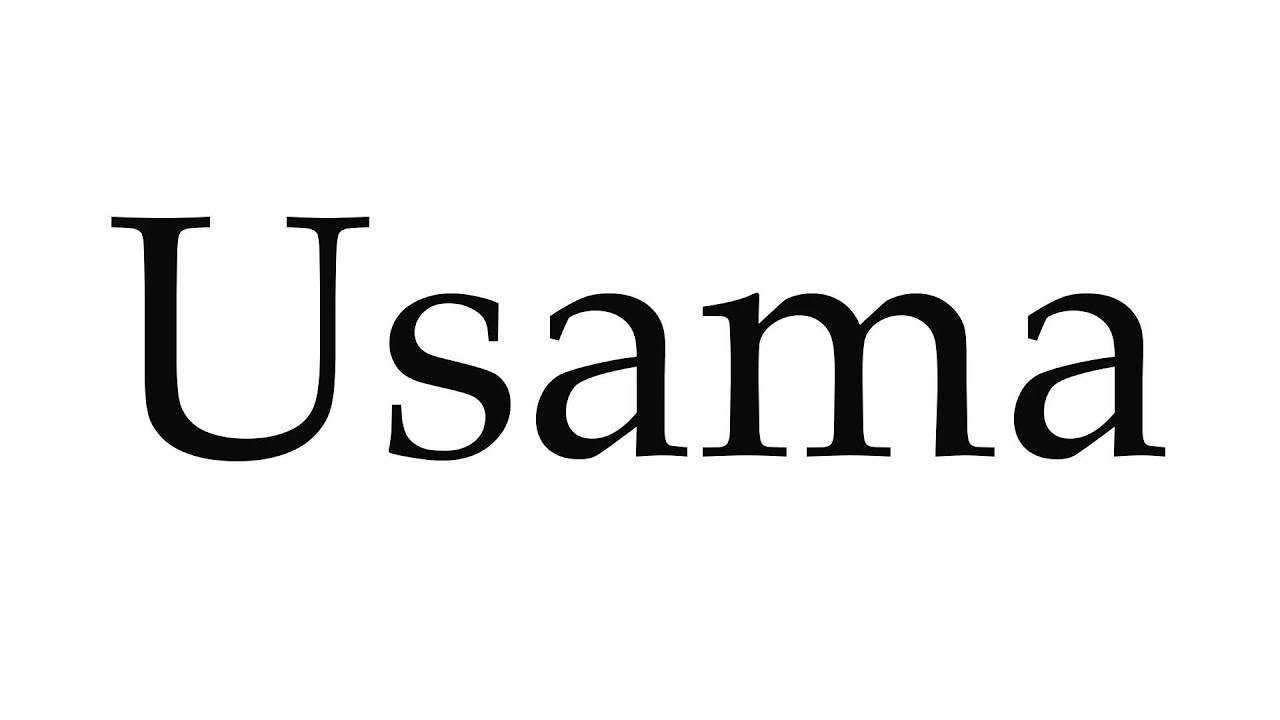 How to Pronounce Usama - YouTube