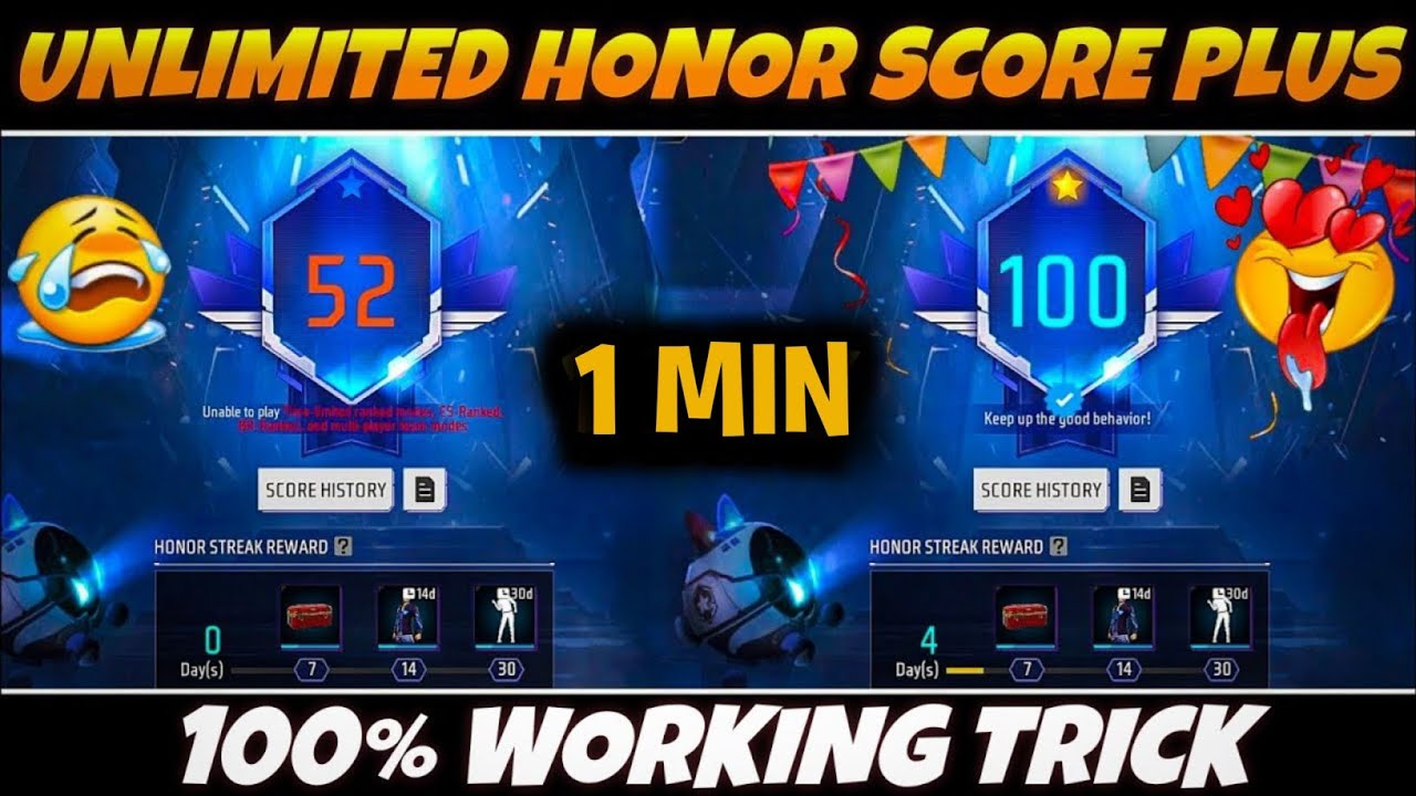 How To Increase Honor Score In Free Fire 2024 | 10x Fast Plus After ...