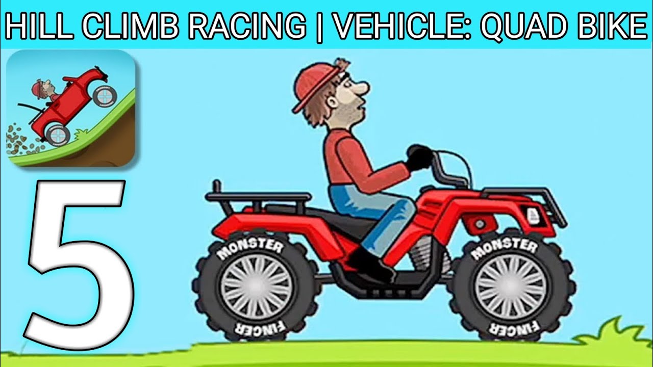 Hill Climb Racing Gameplay Walkthrough Part 5 Vehicle Quad