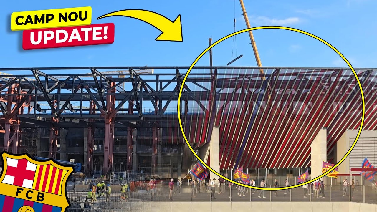 NEW Camp Nou Construction Update (December 10, 2024) - YouTube