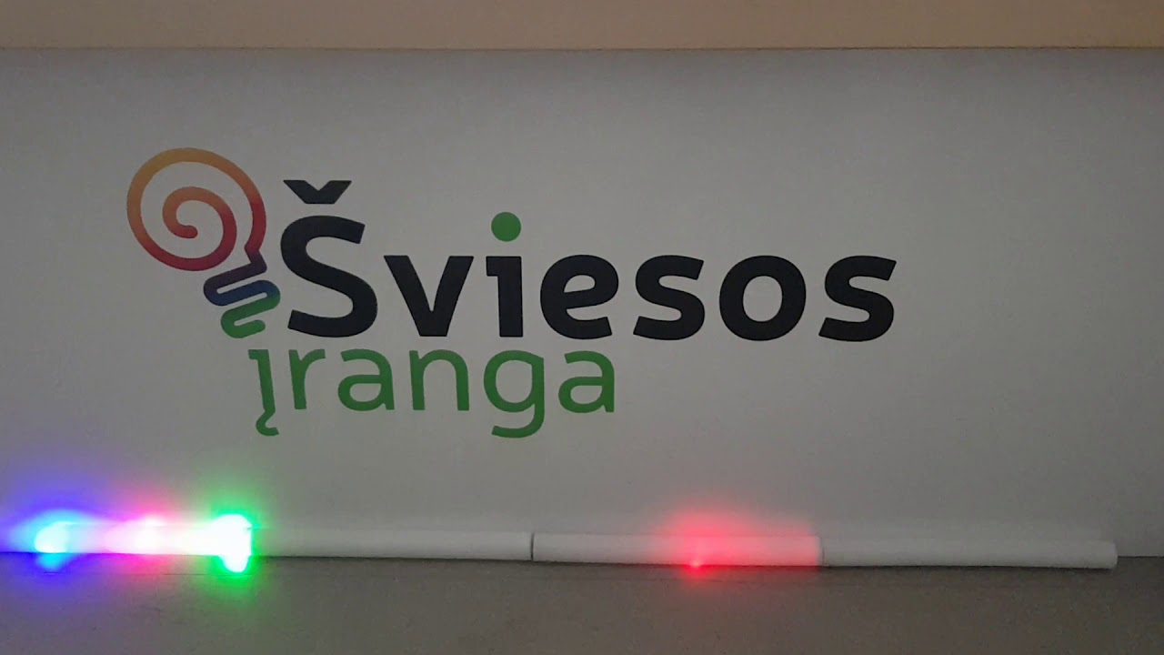 LED šviečiančios, minkštos lazdos - YouTube