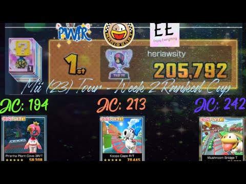 Mario Kart Tour - Mii (23) Tour Week 2 Ranked Cup highscore runs - YouTube