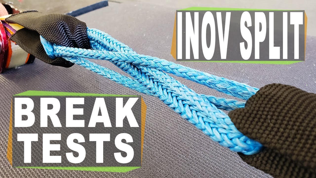 Inov Split break tests. Are segmented highline connections safe? - YouTube