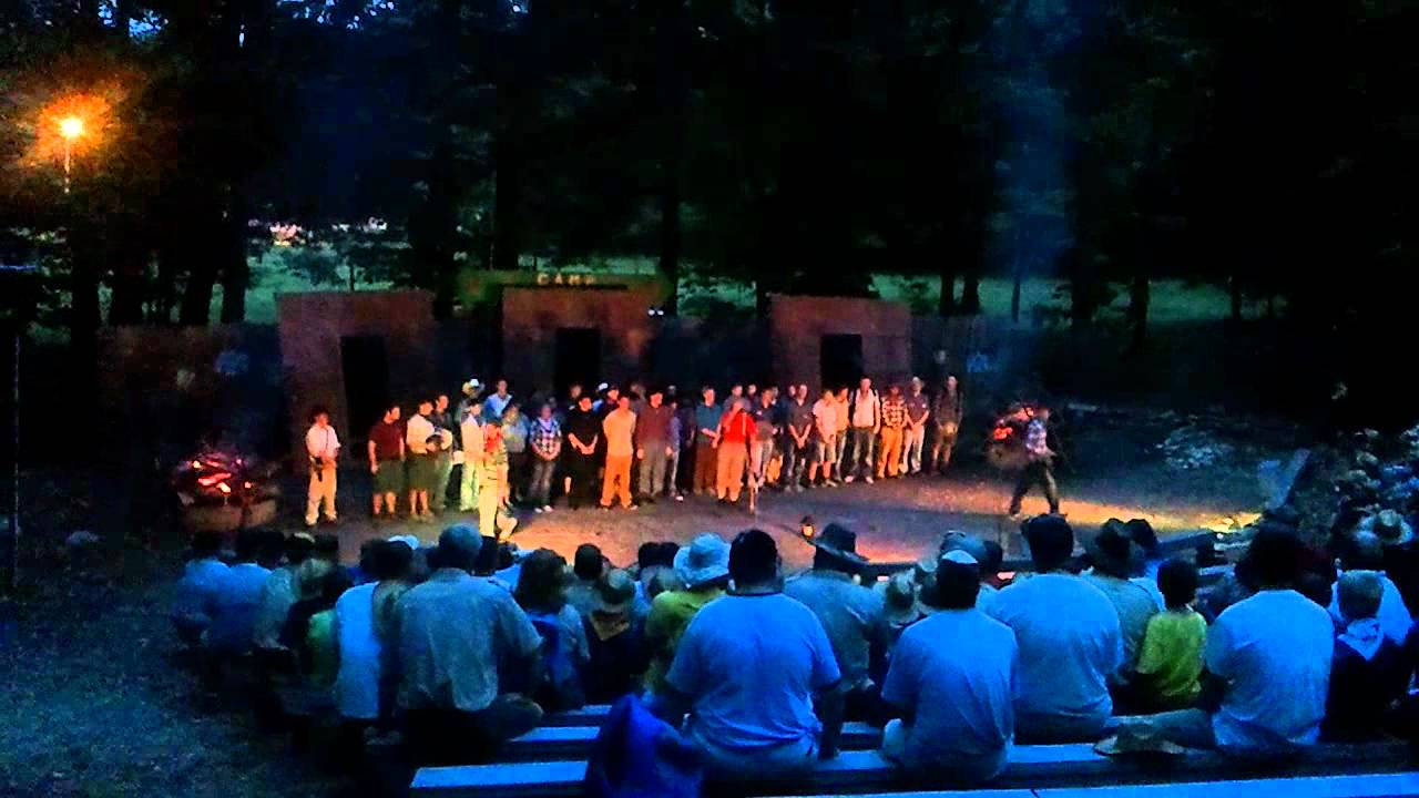 Camp Tuckahoe Staff singing Scout Vespers - YouTube