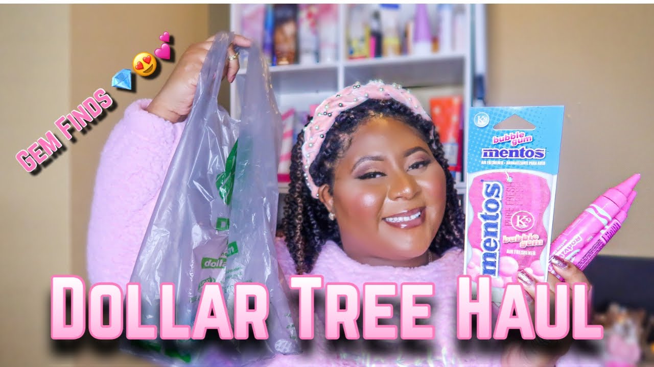 DOLLAR TREE HAUL ! | LOTS OF GEMS PLUS LOTS OF PINK AND GIRLY FINDS ...