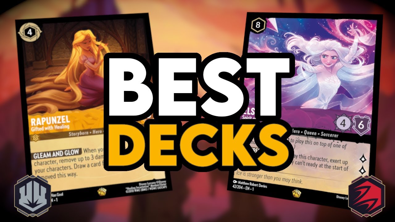 TWO BEST Decks in the Meta. | Disney Lorcana Gameplay + Commentary ...