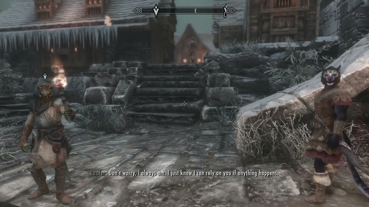 Lucifer Skyrim Mod | Inigo and Lucifer Hate Windhelm - YouTube