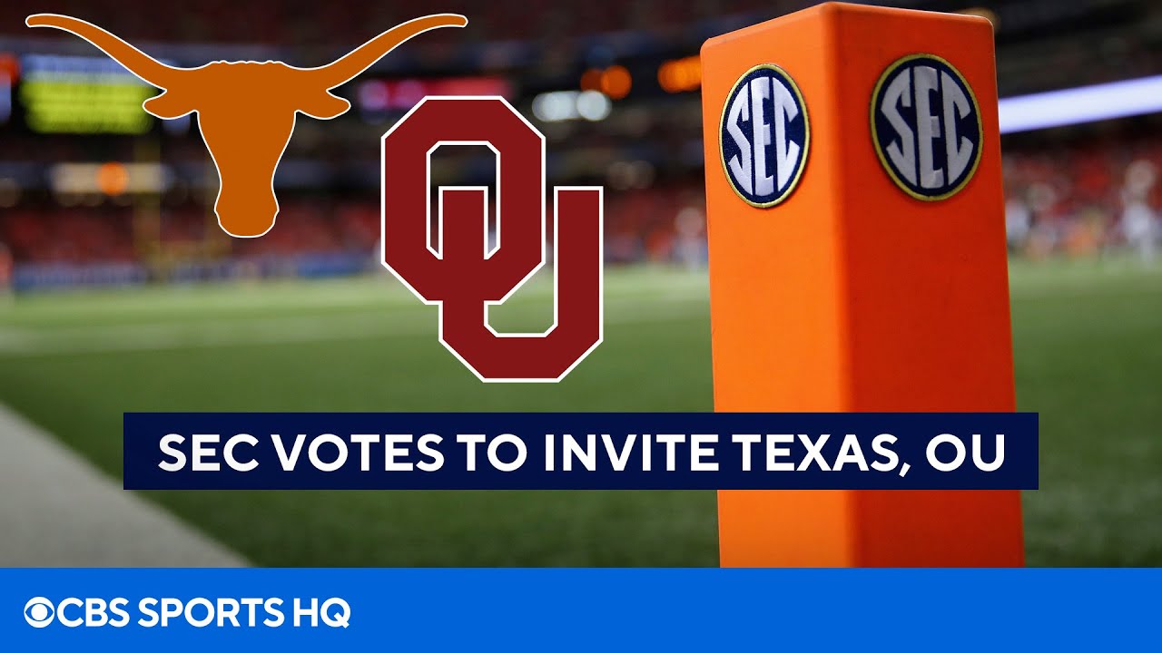 SEC unanimously votes to invite Texas, Oklahoma to conference | CBS ...