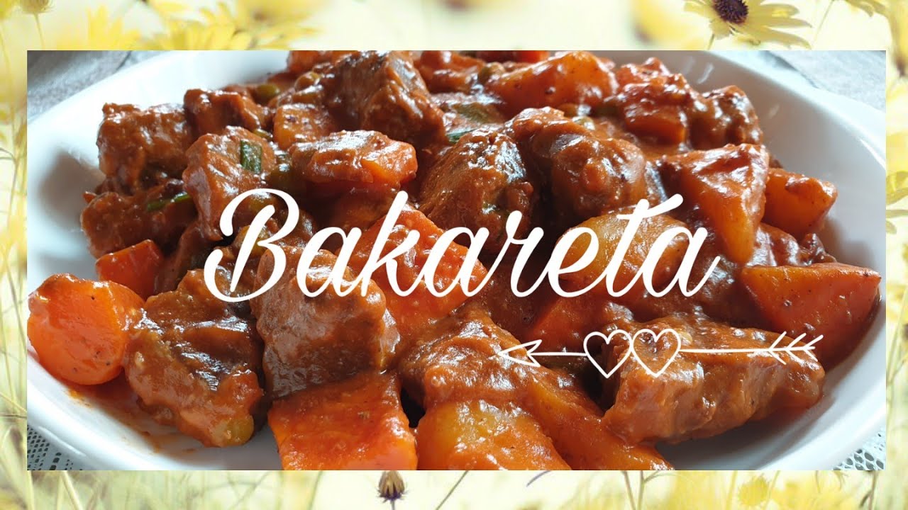 Bakareta (Beef Caldereta) - YouTube