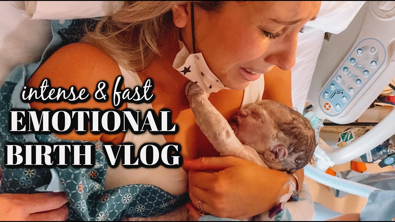 Raw Real Emotional Unmedicated Natural Birth Vlog Fast Labor And