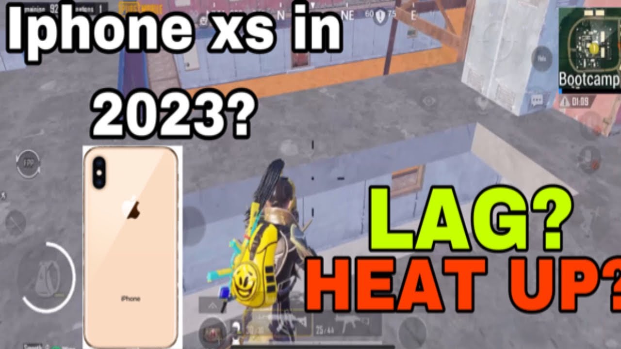 Iphone xs Pubg test in 2023| Heat up and lag?| Pubg mobile| Firex ...
