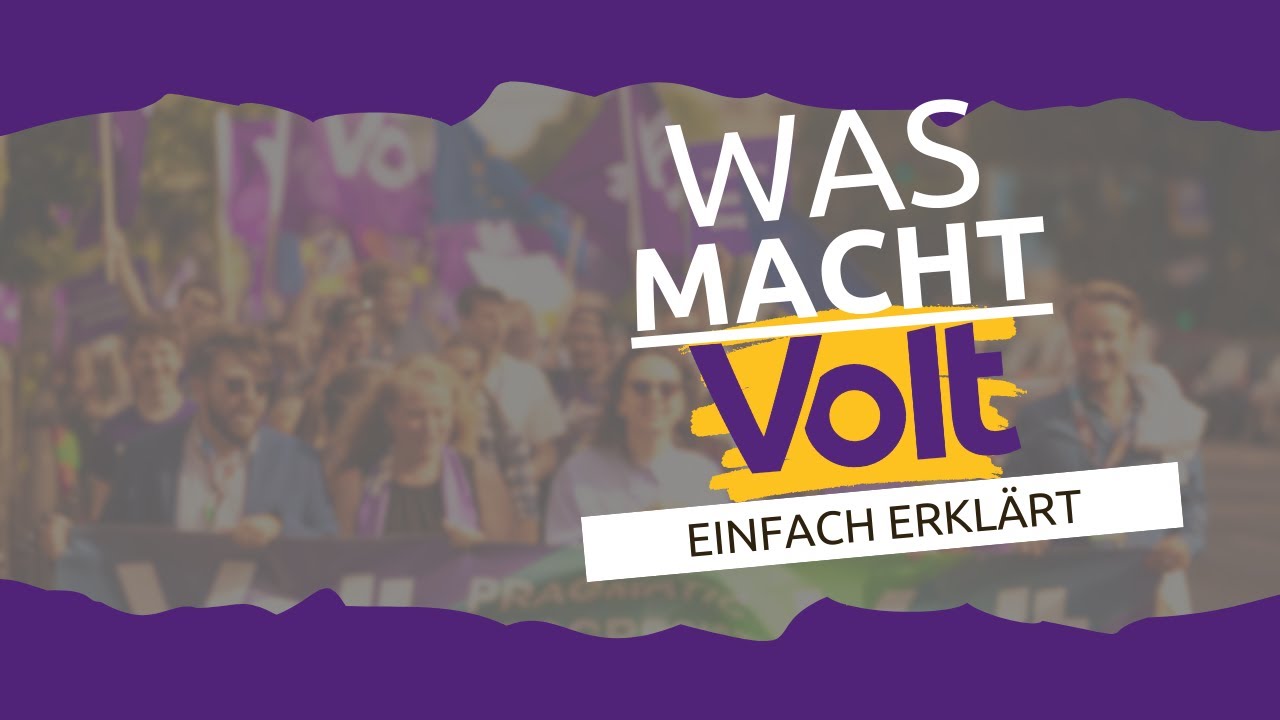 Frischer Wind im Bundestag? – Was will Volt 2025 verändern? Das ...