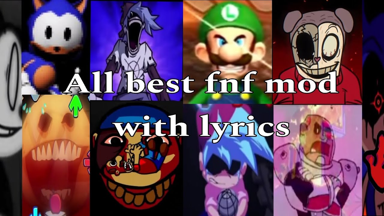 aLl best fnf mod with lyrics [full] - YouTube