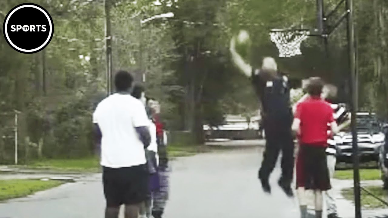 'Basketball Cop' Goes Viral For 2 Different Videos - YouTube