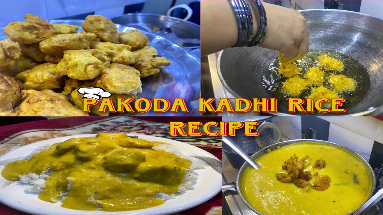 ||Pakoda Kadhi Recipe|| Bhajiya Kadhi Recipe|| pakora kadhi chawal ...
