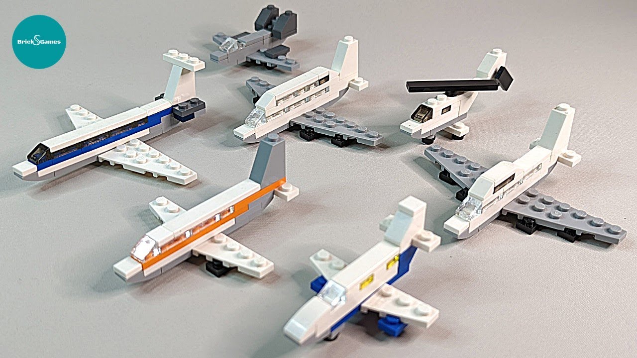 Lego Mini Aircrafts -MOC-Tutorial-Stop Motion - YouTube