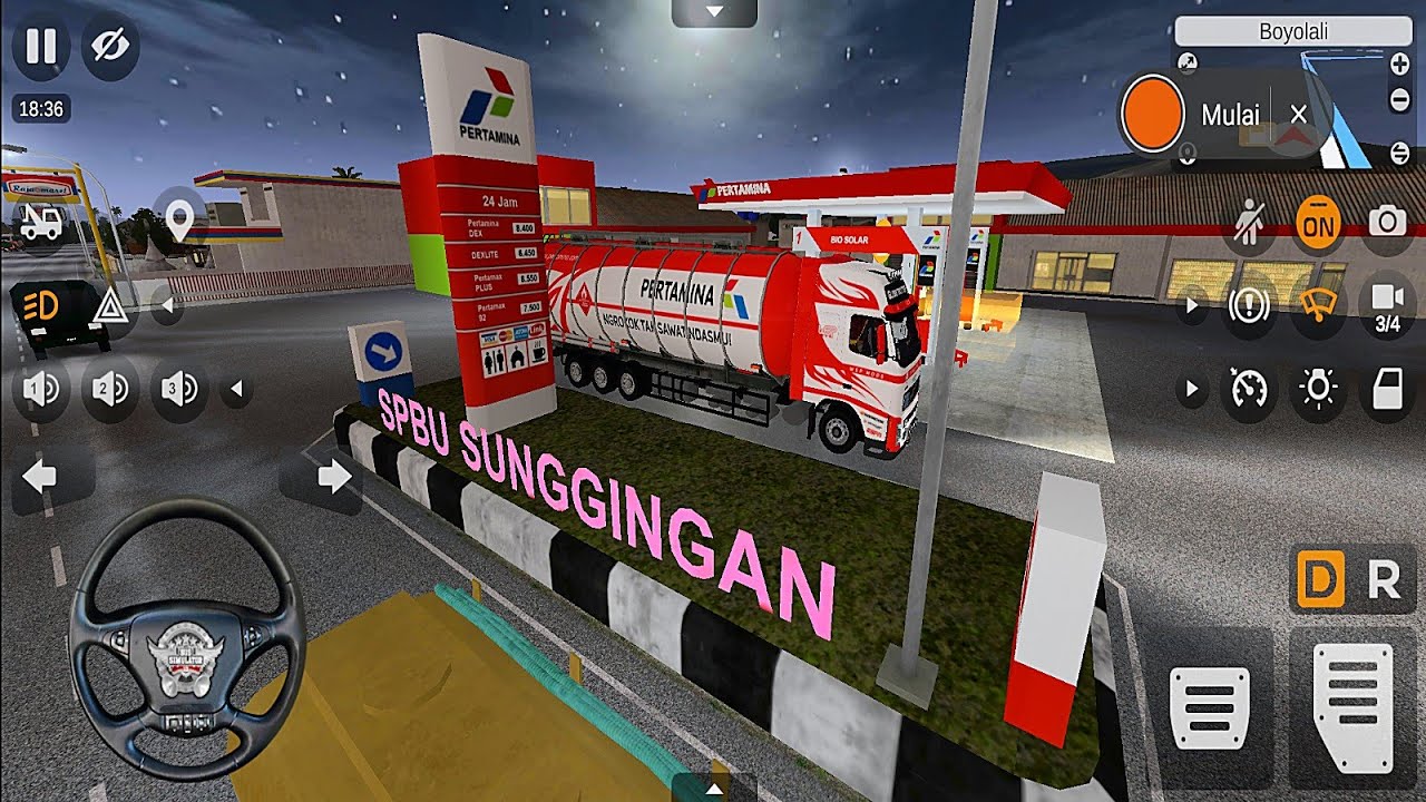 Bus Simulator Indonesia - Pertamina Tank Trucks Distribute Fuel ...