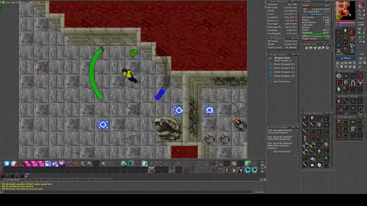 TIBIA HUNT BANUTA MS/ED 400+ - YouTube