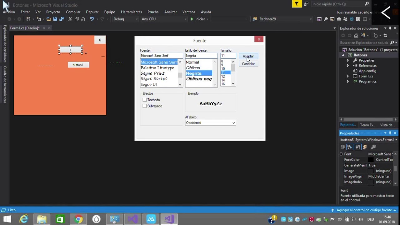 Botones(cerrar, maximizar y minimizar)Visual Studio C#. - YouTube