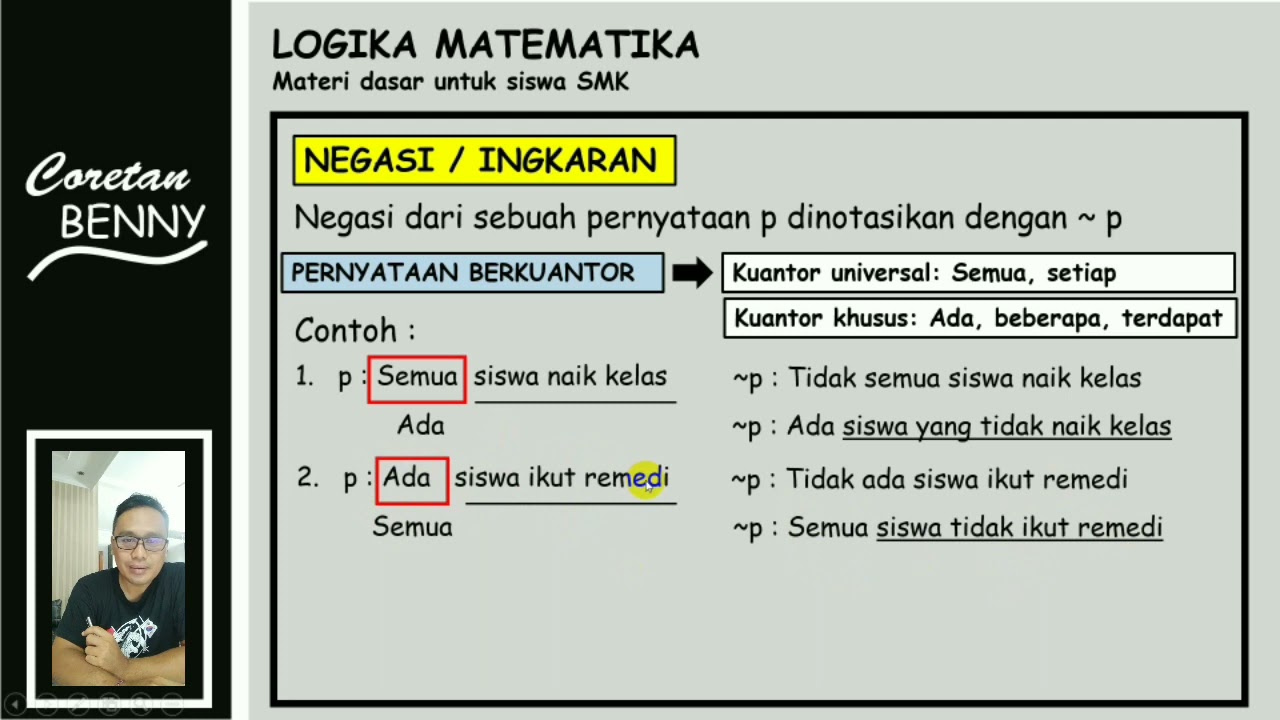 Logika Matematika - Negasi - YouTube