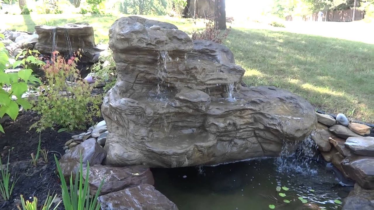Serenity waterfalls and small pool Ideas - YouTube