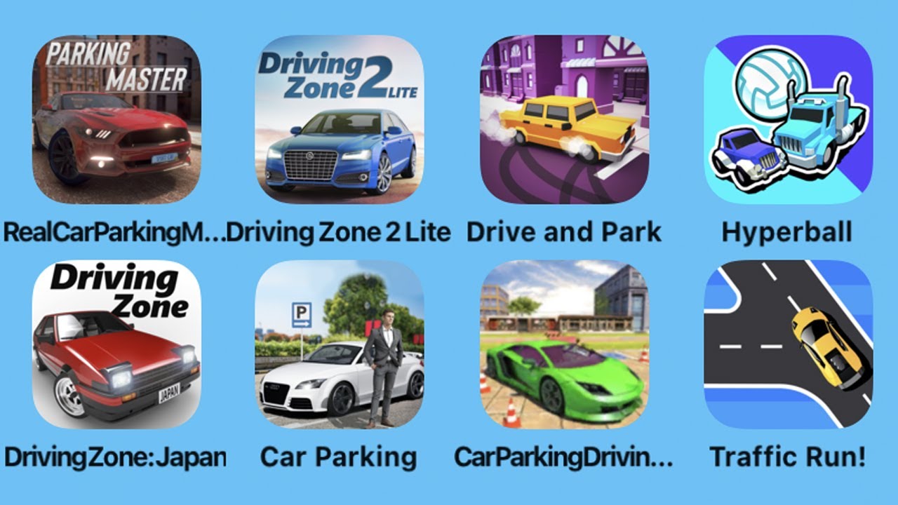 Real Car Parking, Driving Zone 2, Drive and Park and More Car Games ...