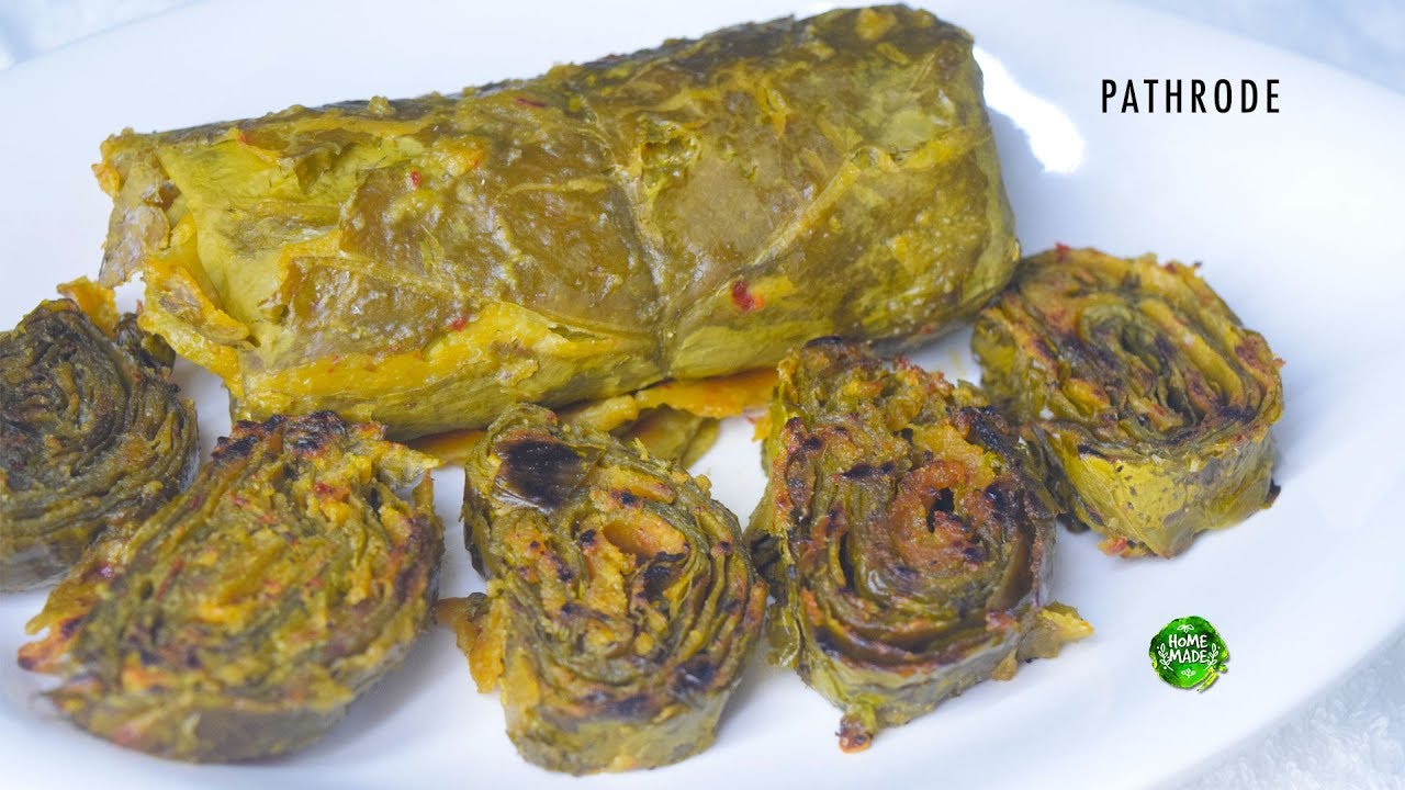 Pathrode Recipe | Pathrodo | Chembila Appam | ചേമ്പില അപ്പം | Pathra ...