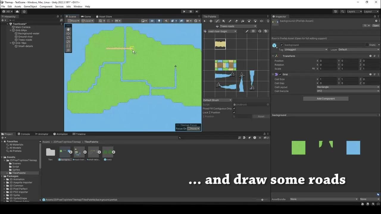 2D Pixel Top View Tilemap: creation process - YouTube