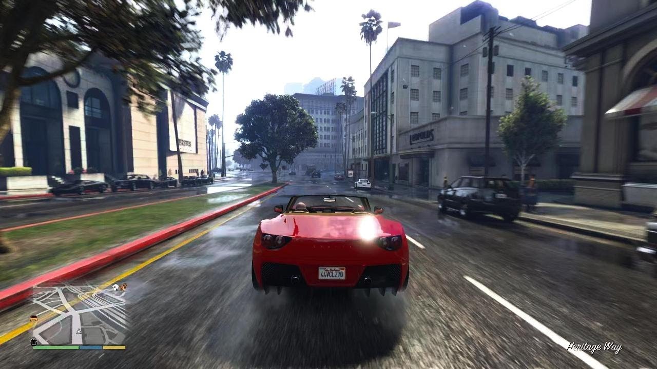 Grand Theft Auto V [PS5] Ray Tracing Fidelity Gameplay - YouTube