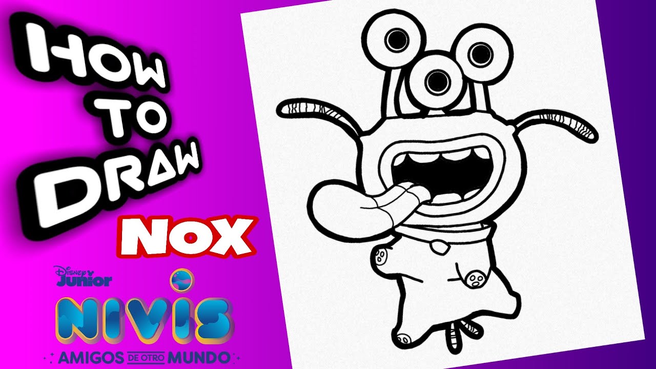 HOW TO DRAW NOX THE NIVIS | NIVIS AMIGOS DE OTRO MUNDO | como dibujar a ...