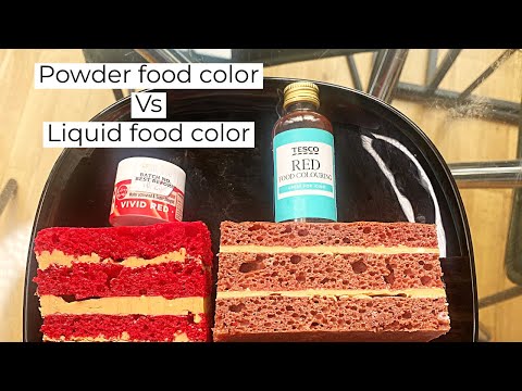 BEST RED FOOD COLOURING FOR REDVELVET CAKES/ POWDER VS LIQUID FOOD COLOURING
