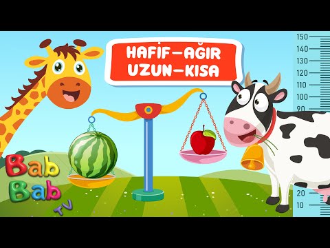 AĞIR HAFİF - UZUN KISA | Okul Öncesi Çocuk Şarkısı