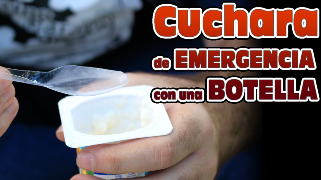 Como hacer una cuchara con una botella - YouTube